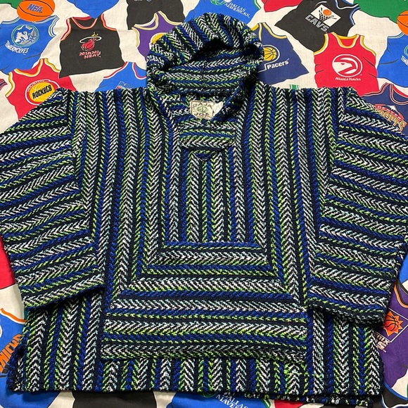Vintage | Shirts | Vintage Baja Drug Rug Hoodie | Poshmark